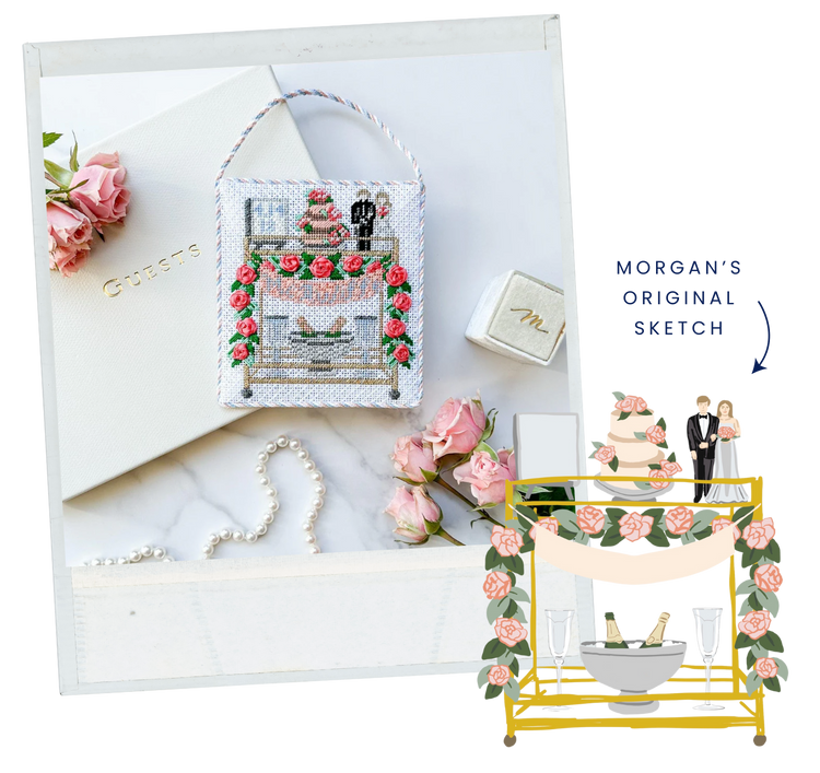 Wedding Bar Cart - Bride and Groom – Morgan Julia Designs