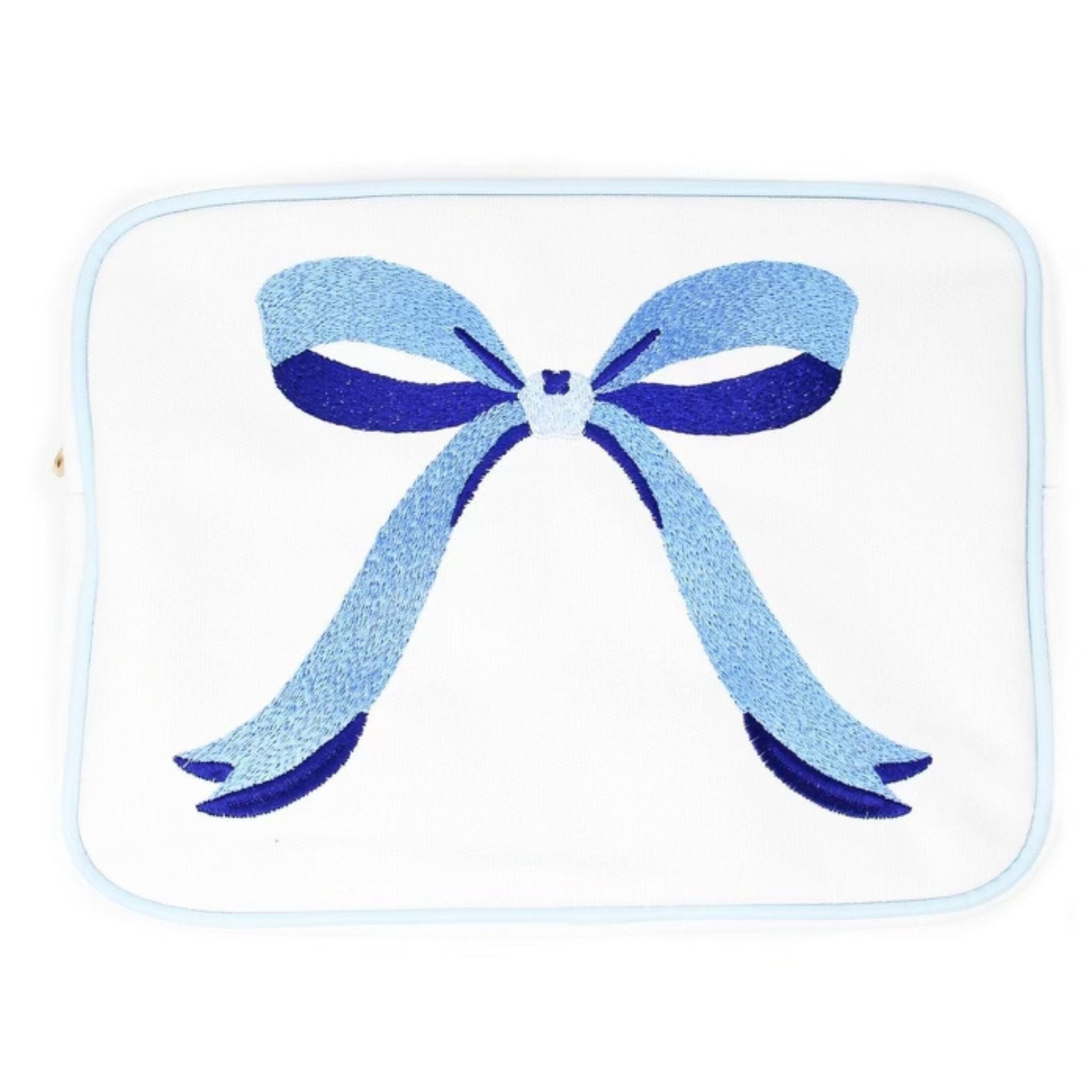 Blue Embroidered Bow Bag – Morgan Julia Designs
