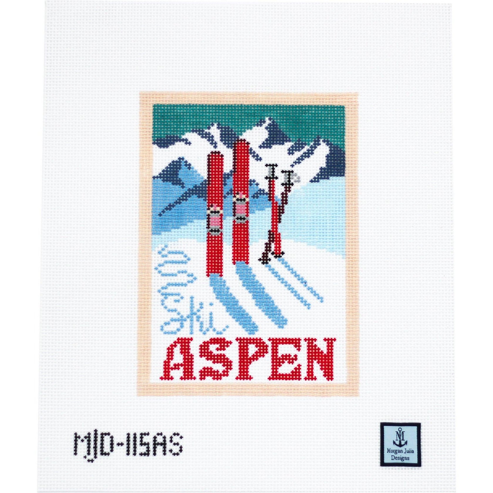 Vintage Ski Postcard: Aspen – Morgan Julia Designs